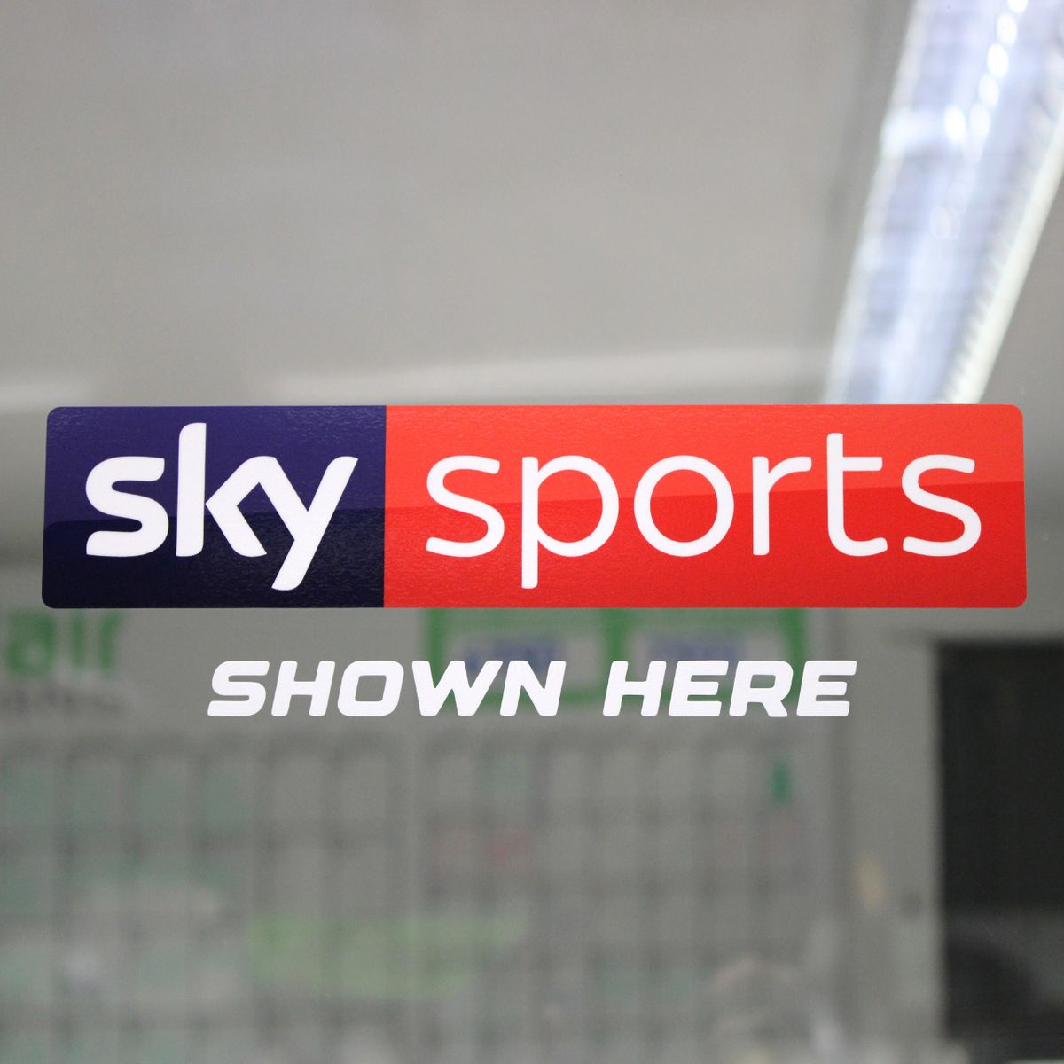 Sky Sports Shown Here Colour Sticker Sky Sports Shown Here Colour Sticker