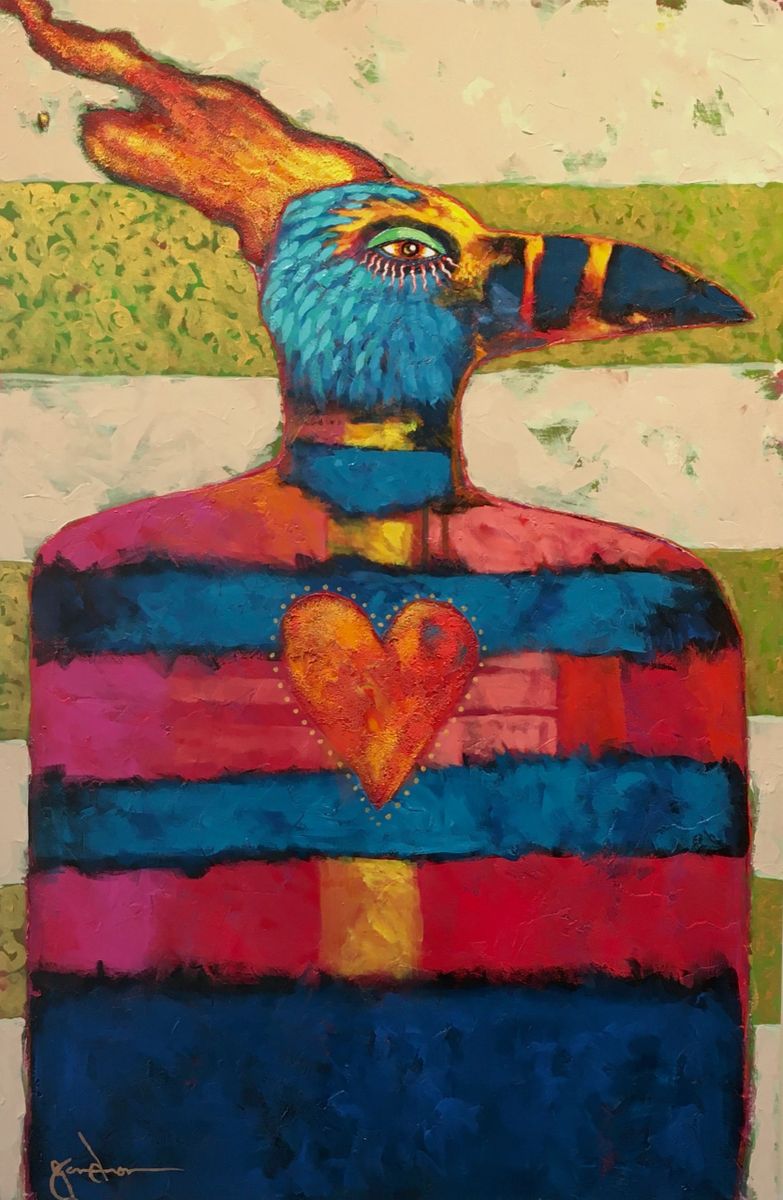 Ric Gendron - “Angels In The Architecture” - 36” x 24”, acrylic on wood