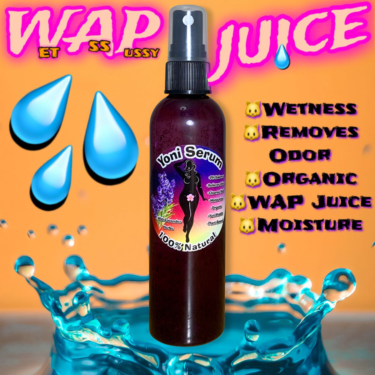 Wap Juice Yoni Detox Serum Vaginal Health Tone Hydrating Removes