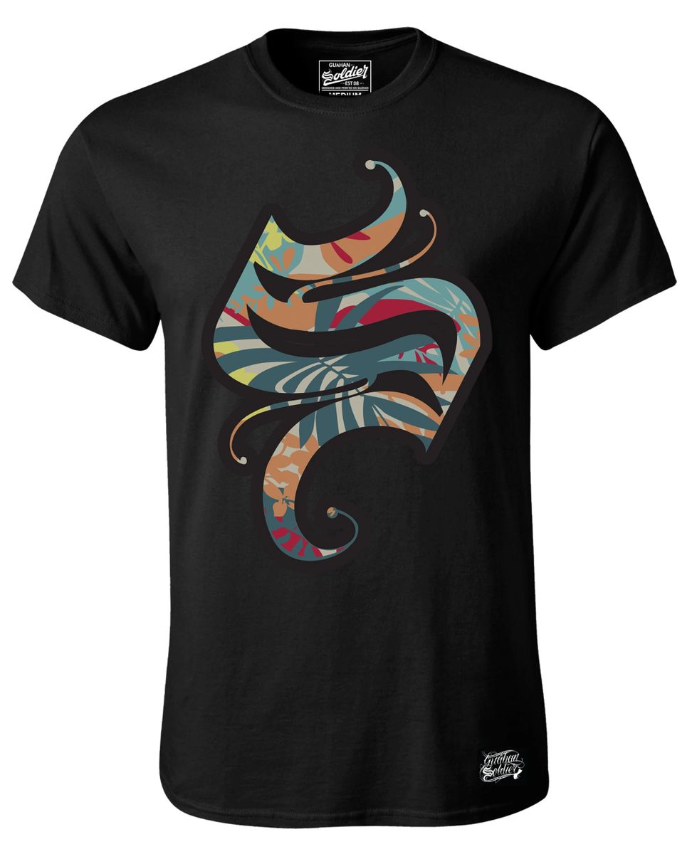 Guahan Soldier "Inifresi V.1" Black T-shirt