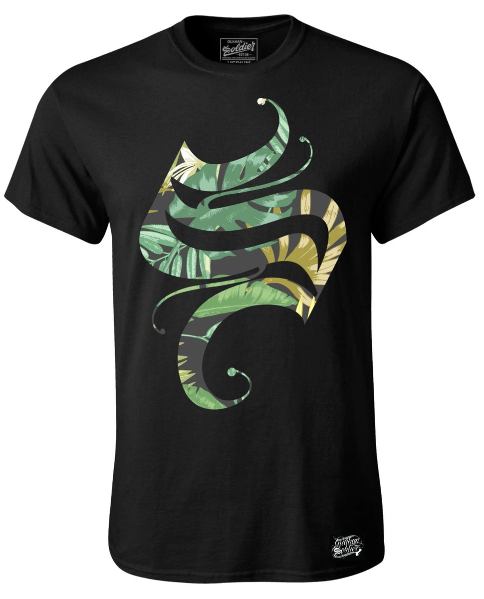 Guahan Soldier "Inifresi V.2" Black T-shirt