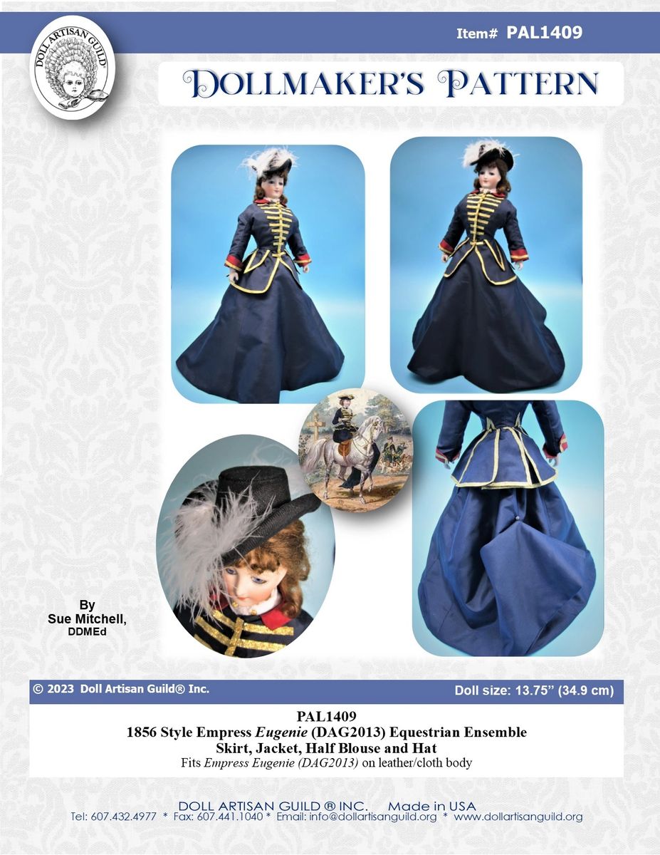 Pattern: 1856 Style Empress Eugenie Equestrian Ensemble