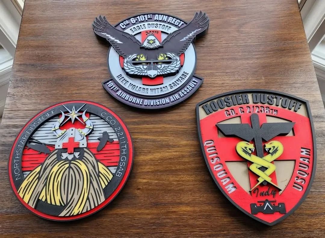 Personalized 3D Unit Patch Plaques for Veterans, Military, Police ...
