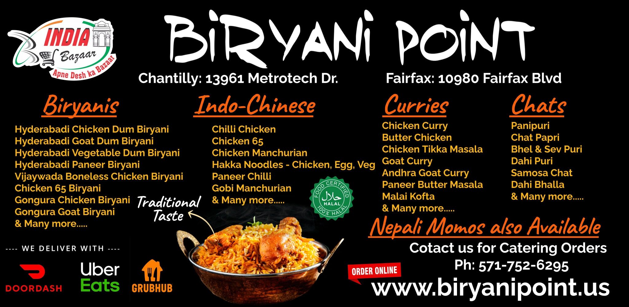 Biryani Point Landing Page