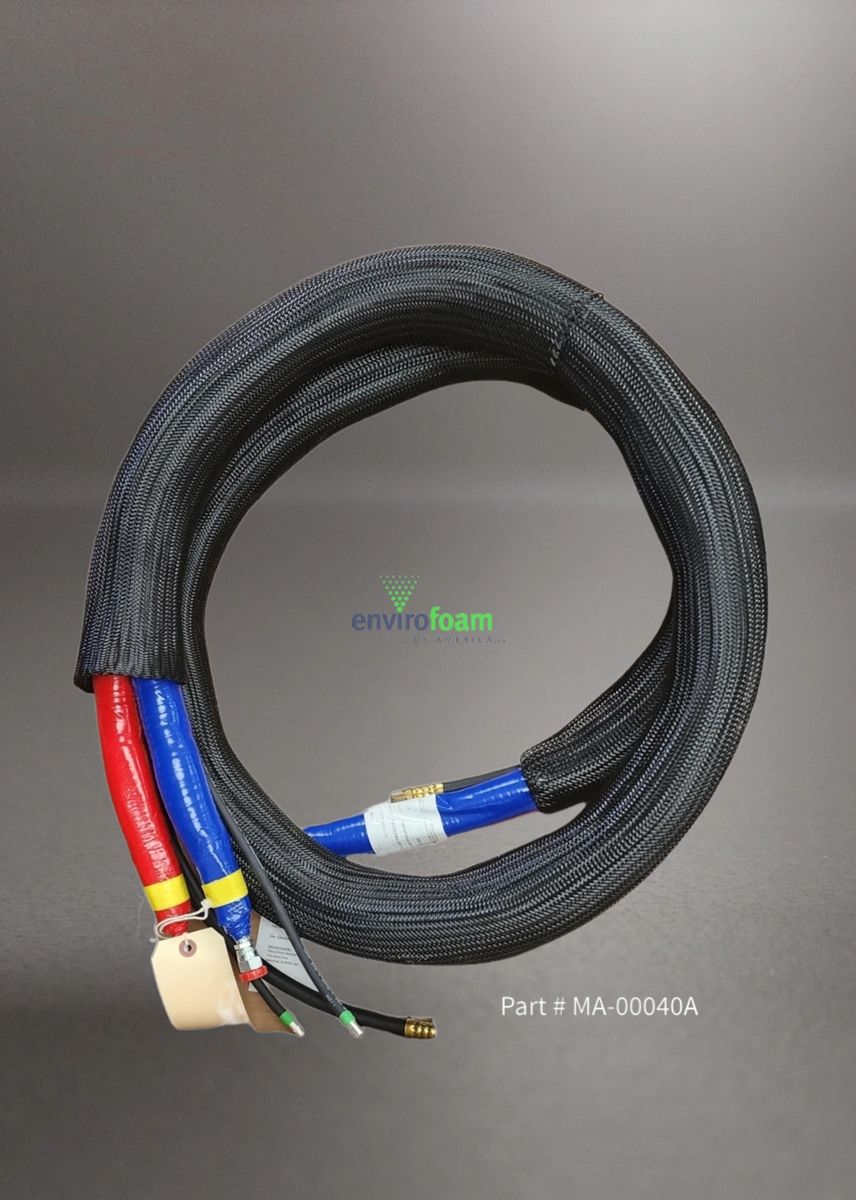 1/4 x 10' HEATED WHIP HOSE 3,000 PSI HIGH PRESSURE