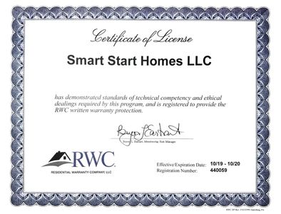 Credentials | Smart Start Homes LLC