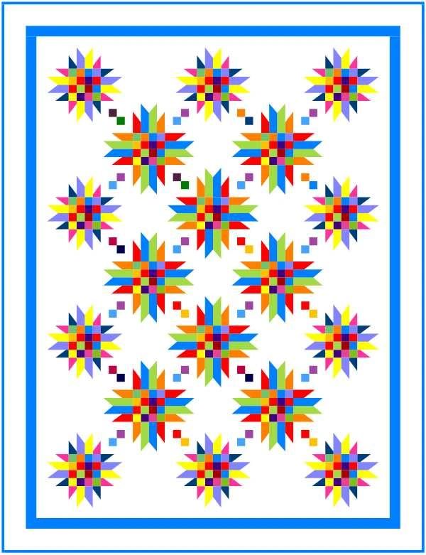 Woven Stars Quilt Pattern