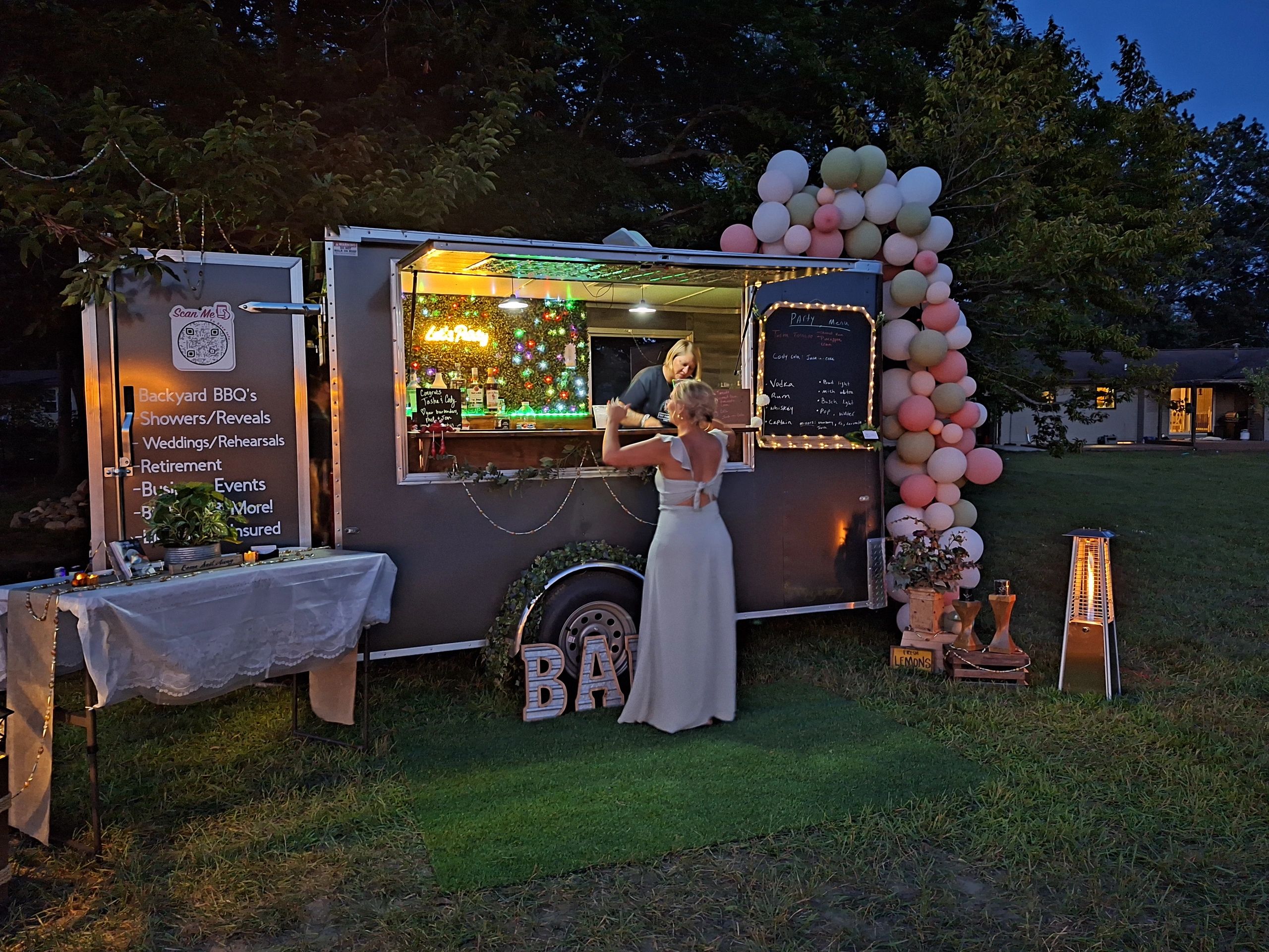 Fully Loaded Barge Mobile Bar - Best mobile bar hands down customers say!