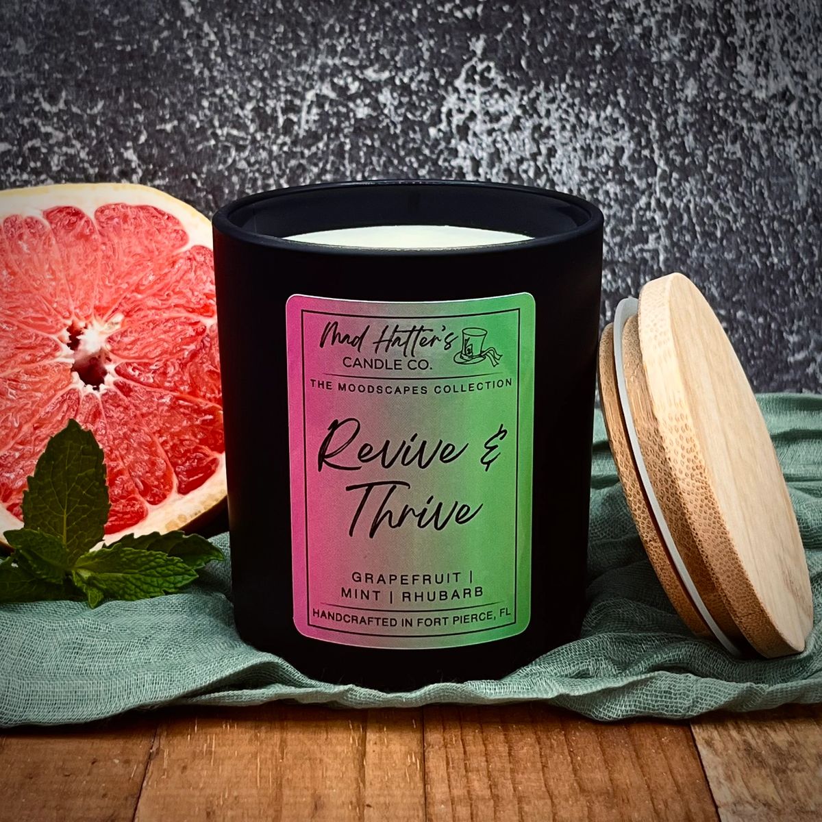Revive & Thrive – Energy & Focus Soy Candle | Grapefruit & Mint
