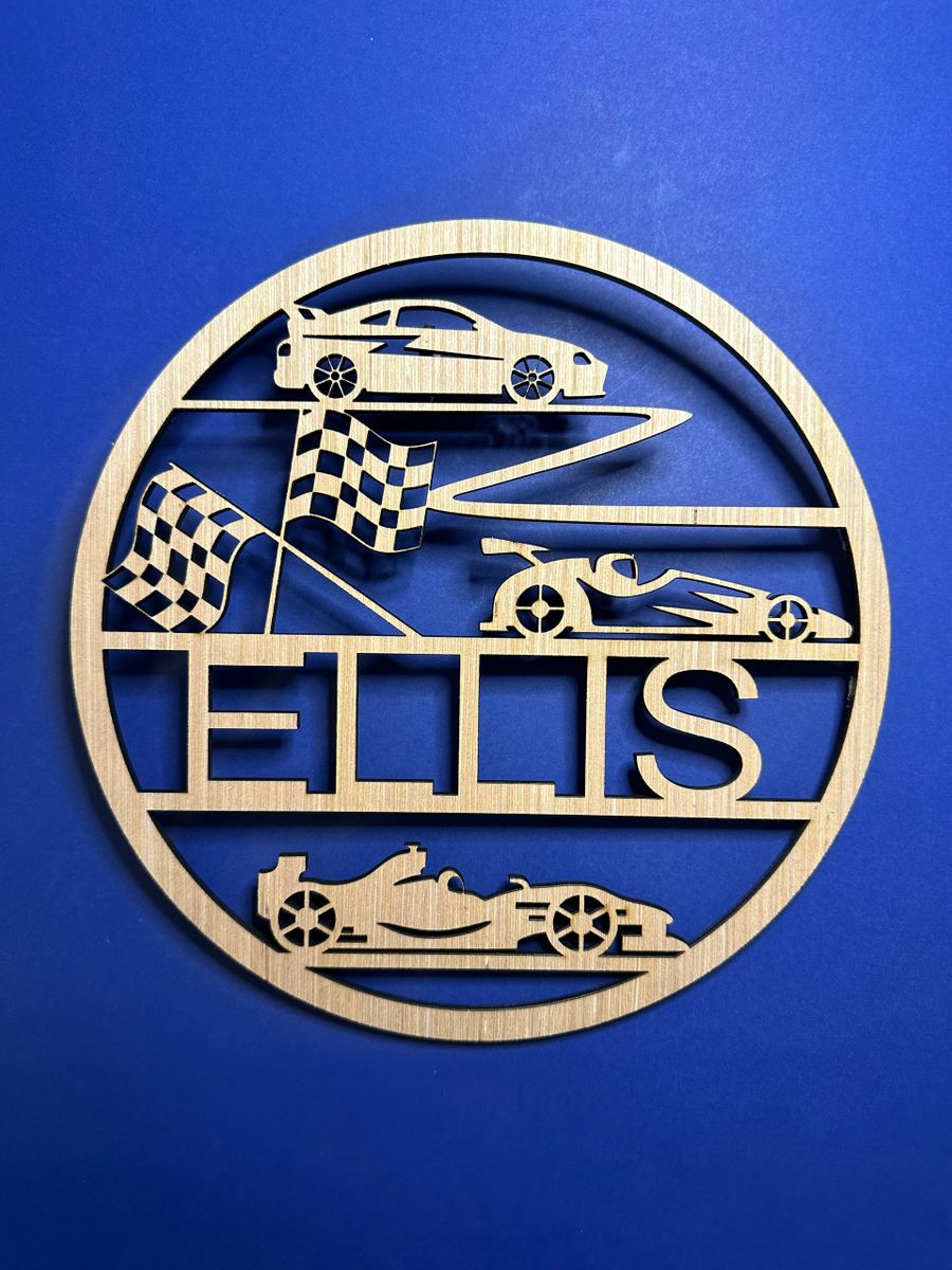 Race Car Custom Sign