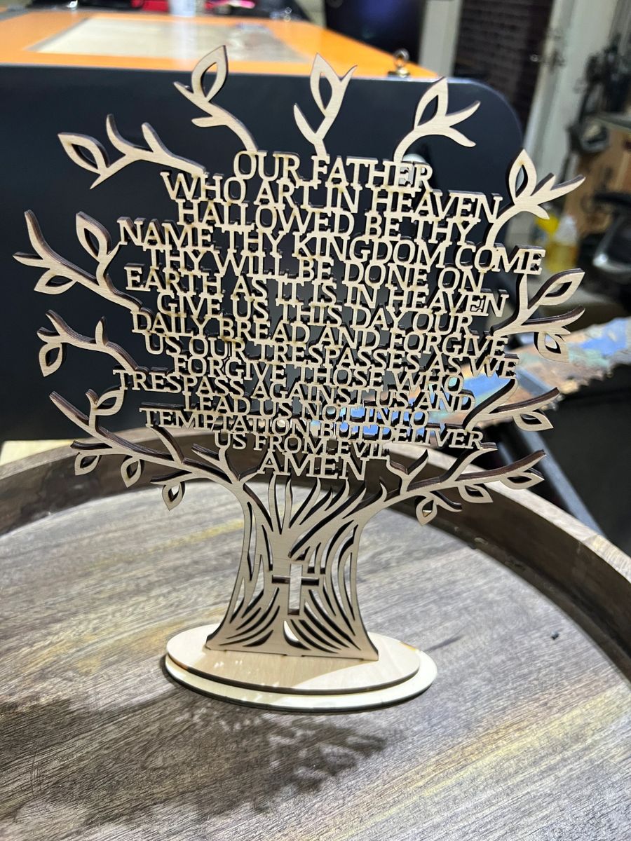 Lord's Prayer Tree with Stand
