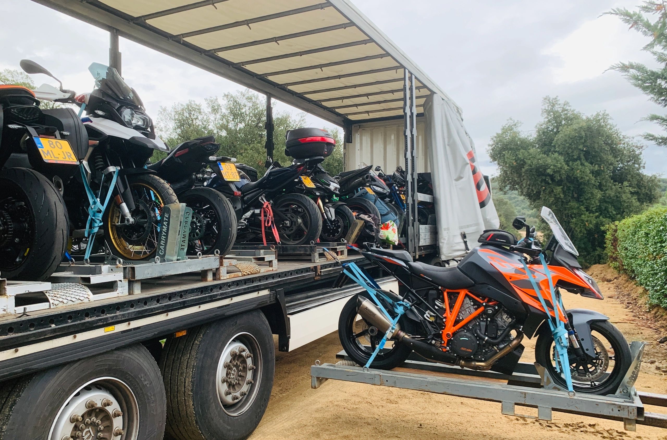 Motortransport Enduromotor Transport Motor Vervoer, Transport ...