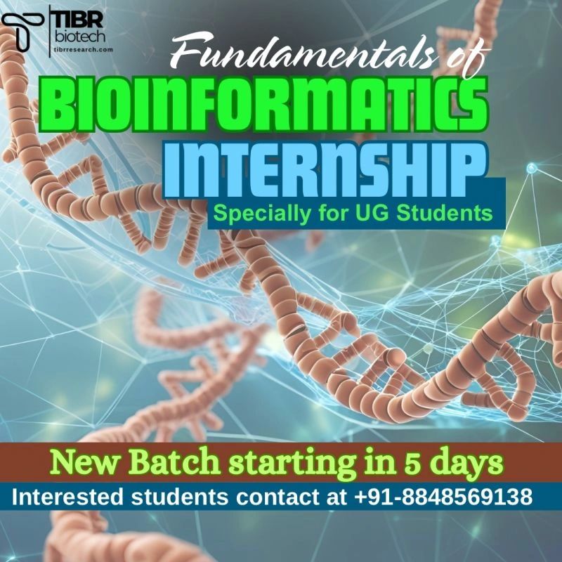 Internship/ Fundamentals of Bioinformatics/ 15Days Online program