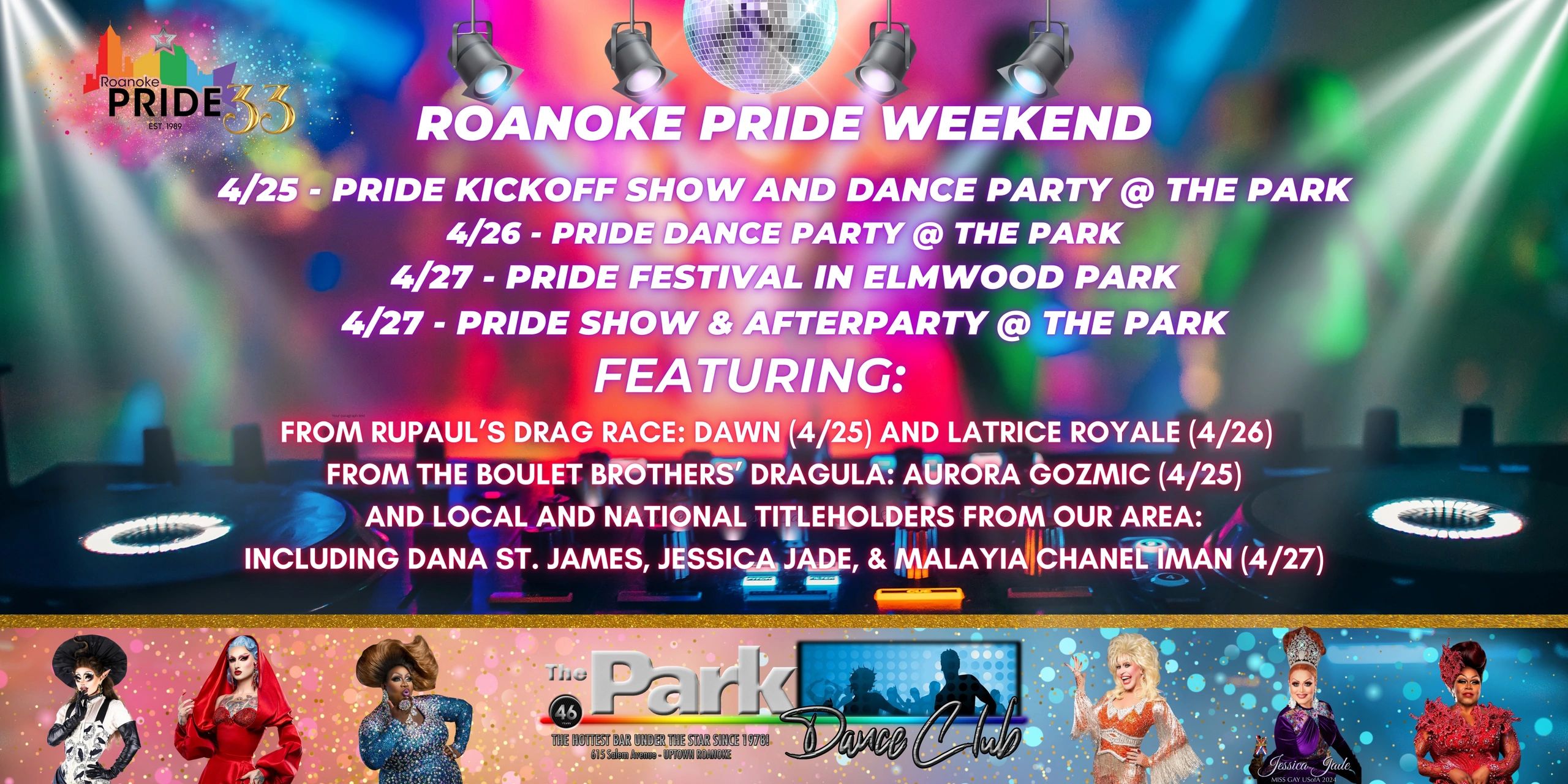Pride Weekend Schedule | Roanoke Pride