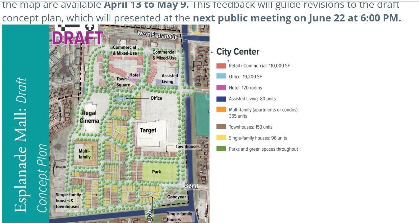 Esplanade Mall Concept Plan