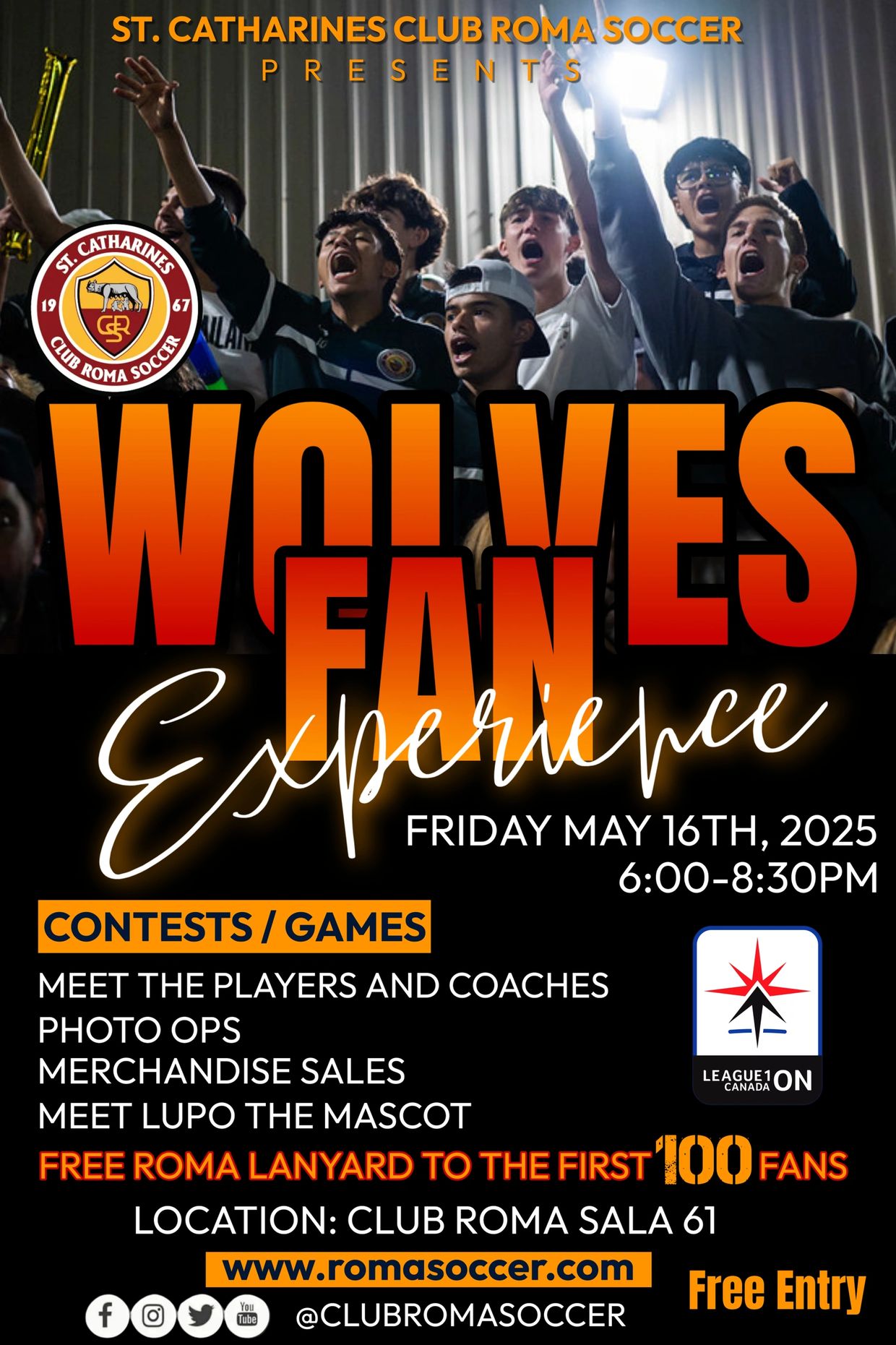 St. Catharines Club Roma Soccer - Soccer, Sports