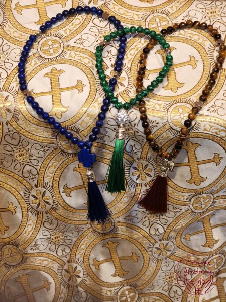Stone Bead Prayer Ropes/ Chotki/ Prayer Bracelets with Tassels