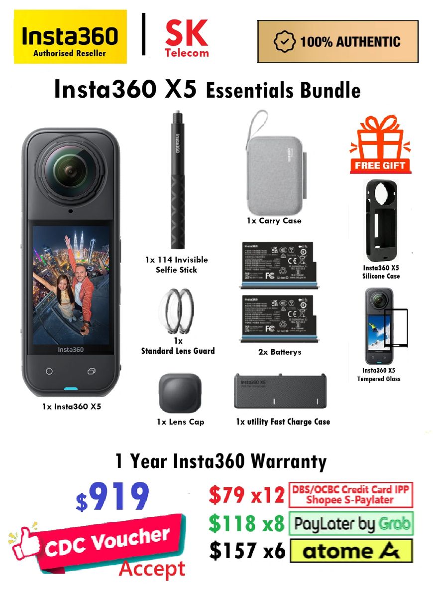 Insta 360 x5 Essentials Bundle