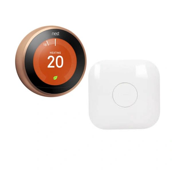 GOOGLE NEST 3RD GEN WIRELESS HEATING & HOT WATER SMART THERMOSTAT