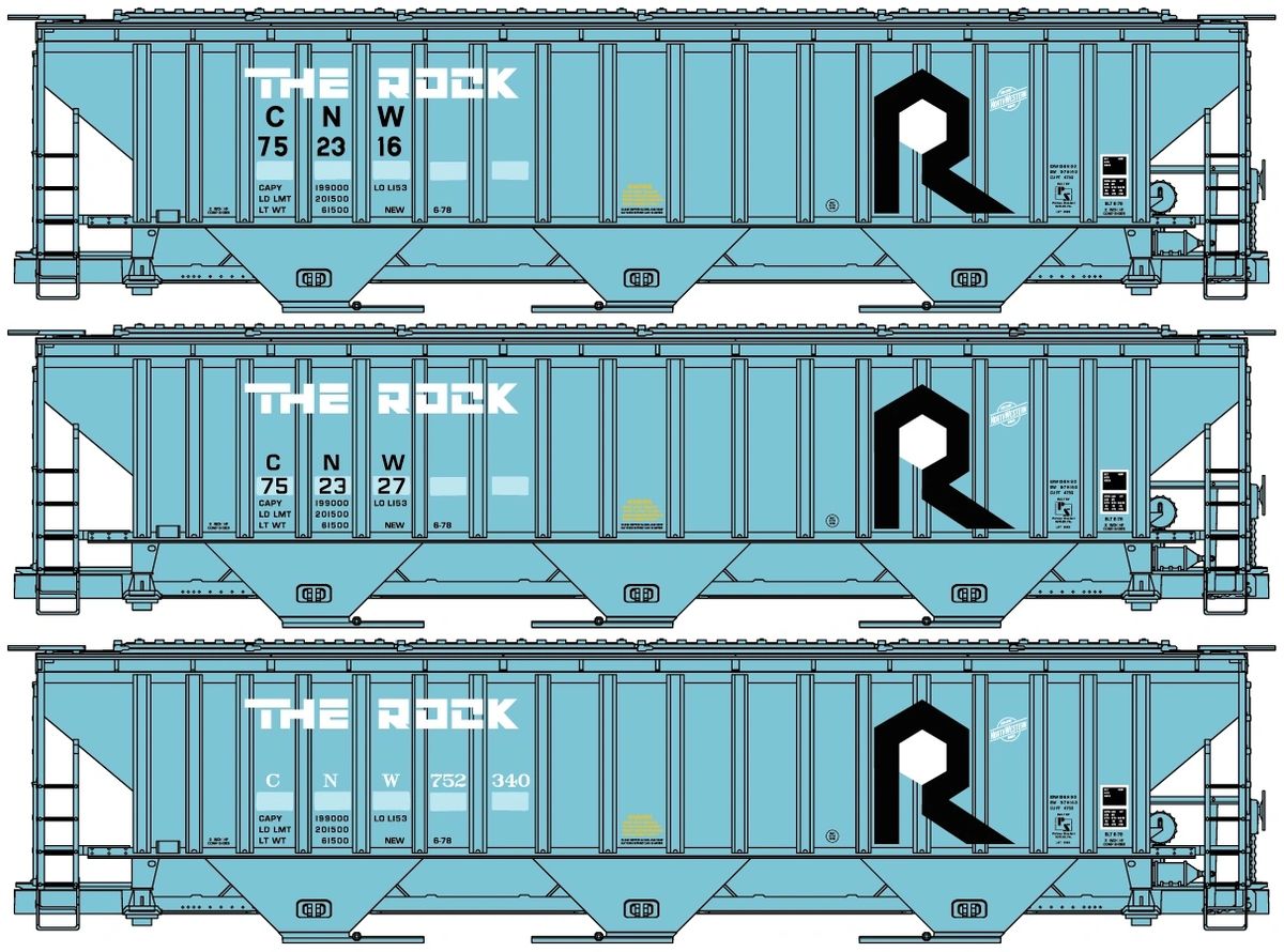 A-8123: ACCURAIL ROCK ISLAND - C&NW PATCHED PULLMAN STANDARD COVERED ...