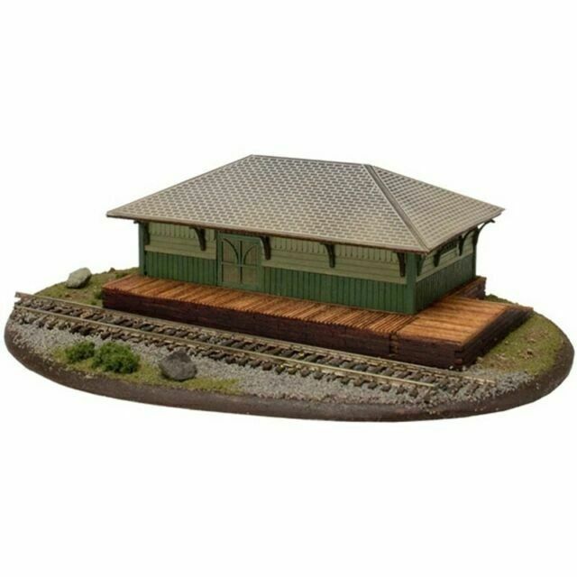 Atlas HO Scale Freight Station Laser-Cut Wood Kit 7-1/2 x 4-1/2 x 2-3/4 ...