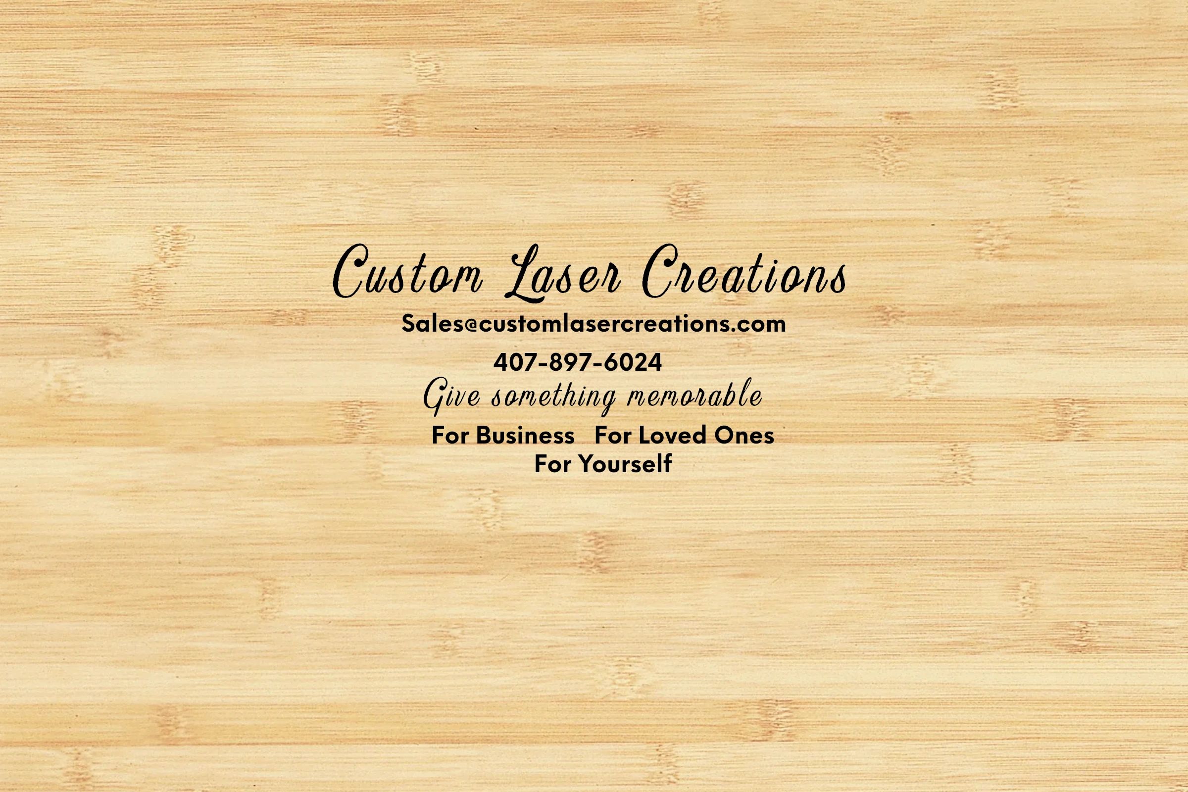 Free Engraving Services | Custom Laser Creations