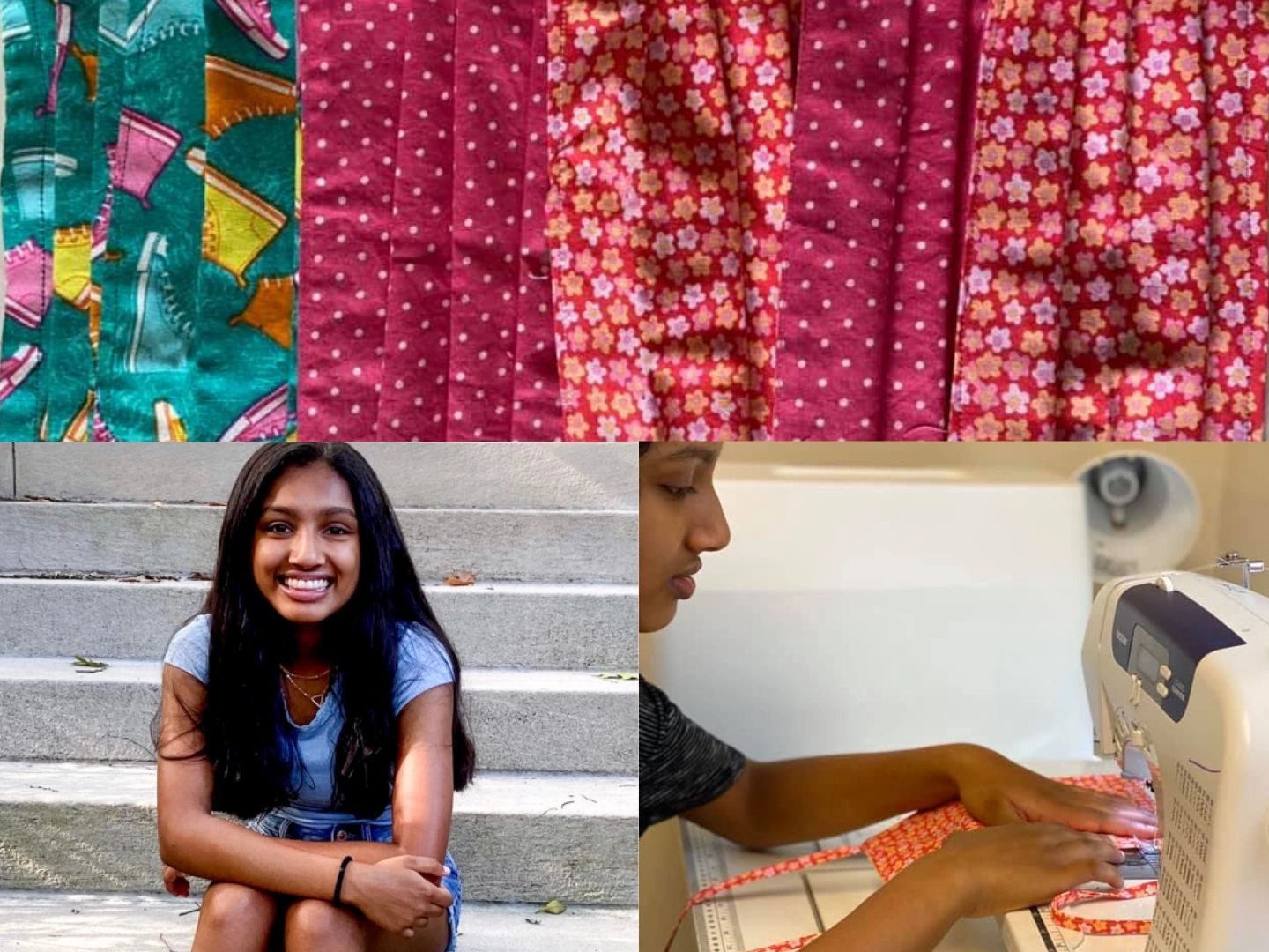 Senior Girl Scout Reena Ramani Leads Troop in Making 1,200 Masks
