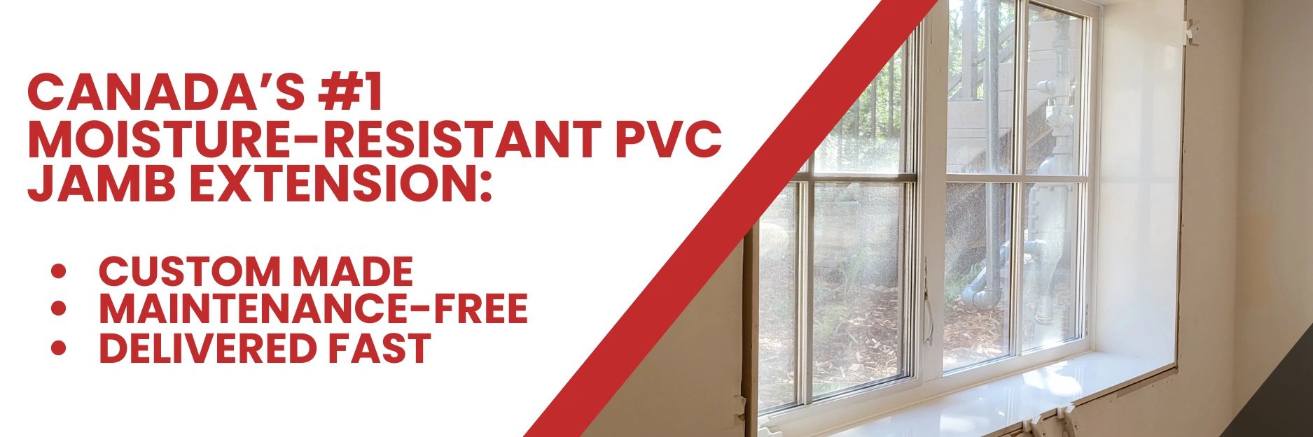PVC Window Jamb Extension - Vinyl Jambs