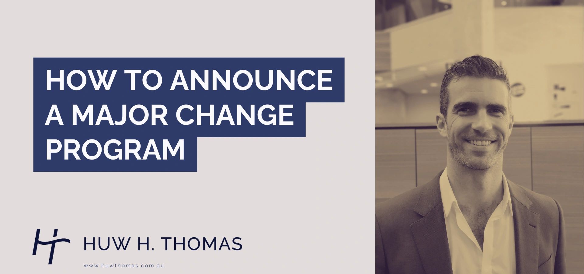 How to announce a change management program