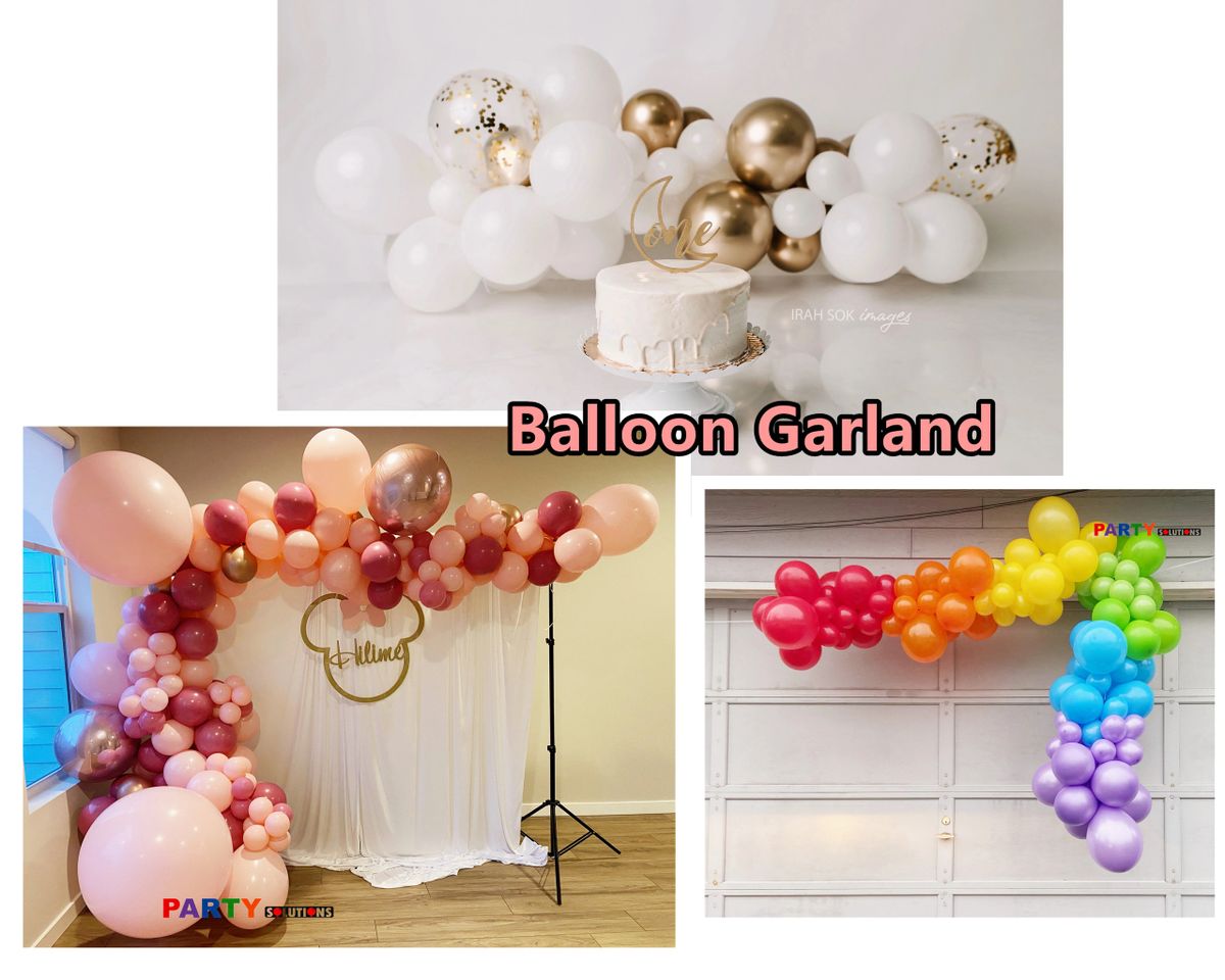 Air-filled Balloon Garland - Custom Color & Size