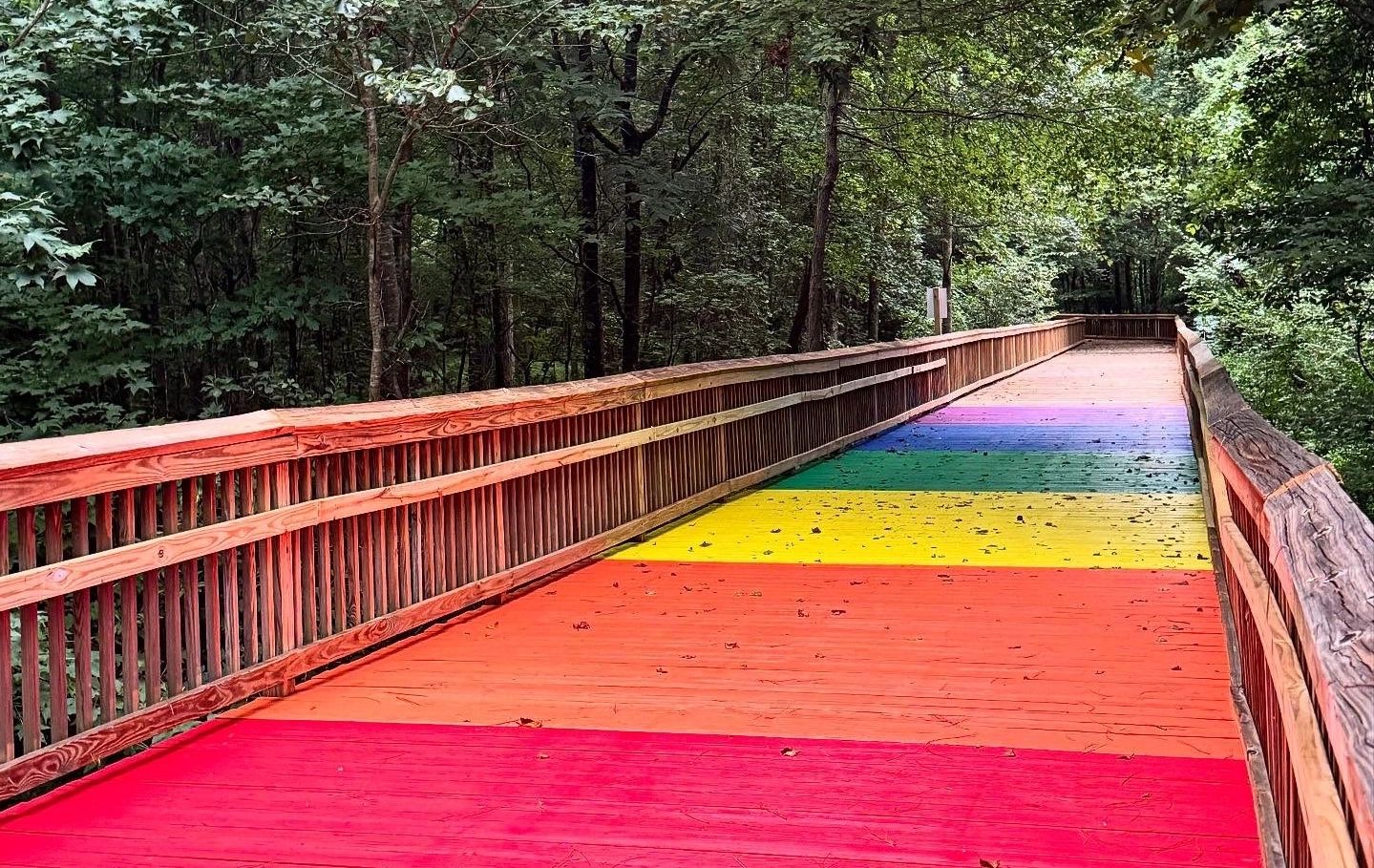 Real-life Rainbow Bridge hidden in woods of Apex, NC
