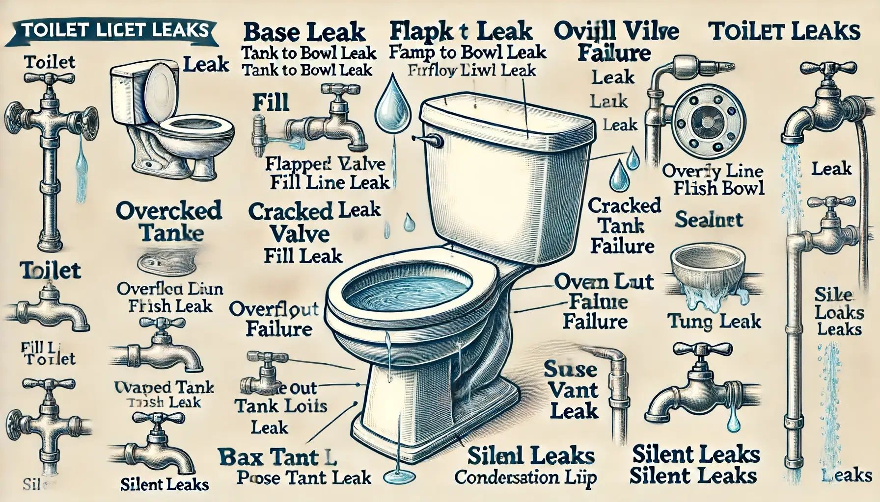 15 Types of Different Toilet Leaks and How to Identify Them