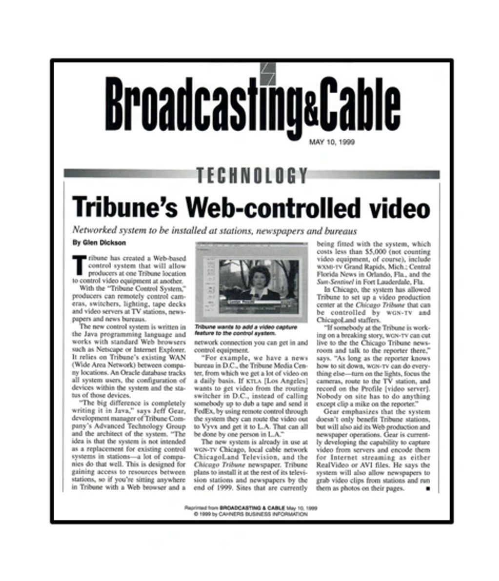Tribune Control System
