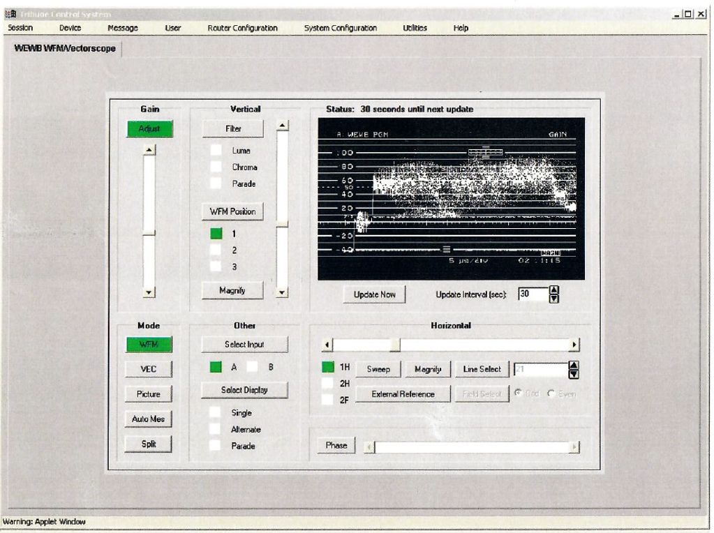 Tribune Control System