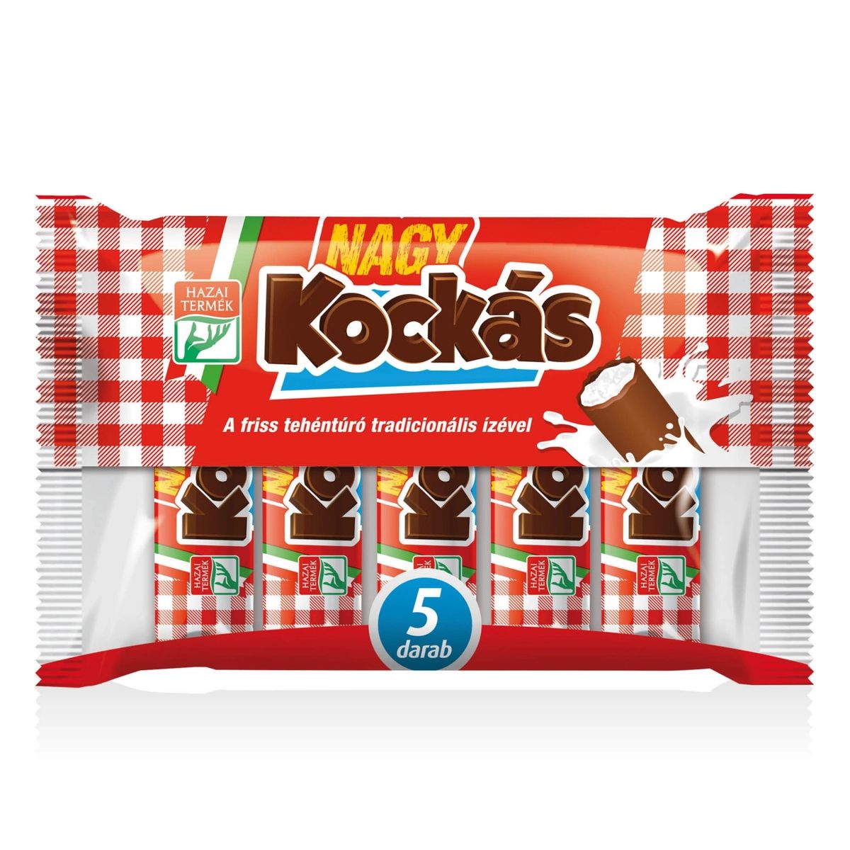 Kockás Túró Rudi Sima 5x50g
