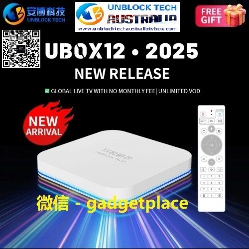 Unblock Tech Australia 安博澳洲电视盒子 Unblock Tech Ubox 12 TV Box - 电视盒子, 安博第十二代 Ubox 12, Unblock Tech