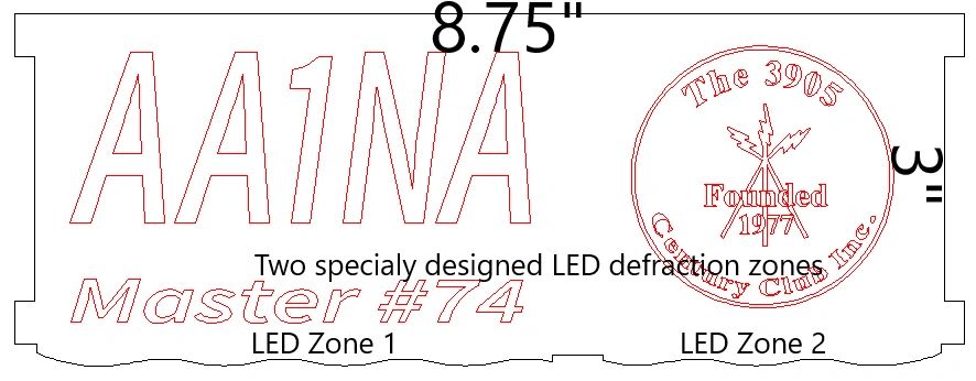 FREE DUAL LED ZONES CALL SIGN DISPLAYS