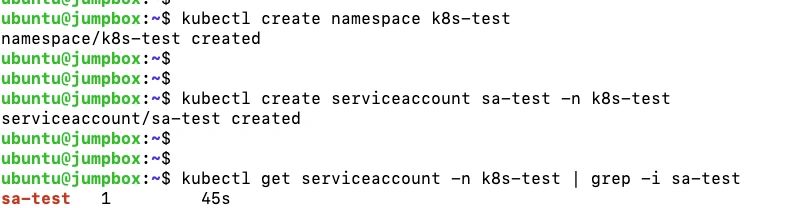 An overview of how to create a K8s Service Account for API access