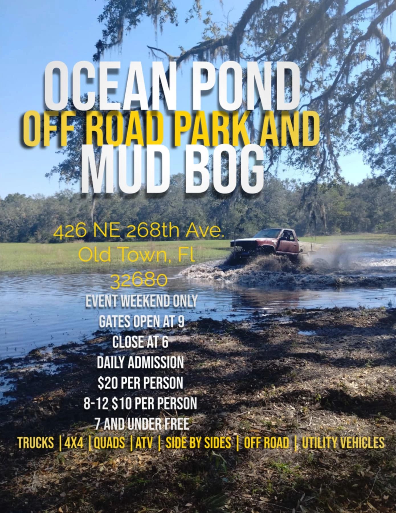 Best Off Road and Mud Bogging Adventure at Ocean Pond