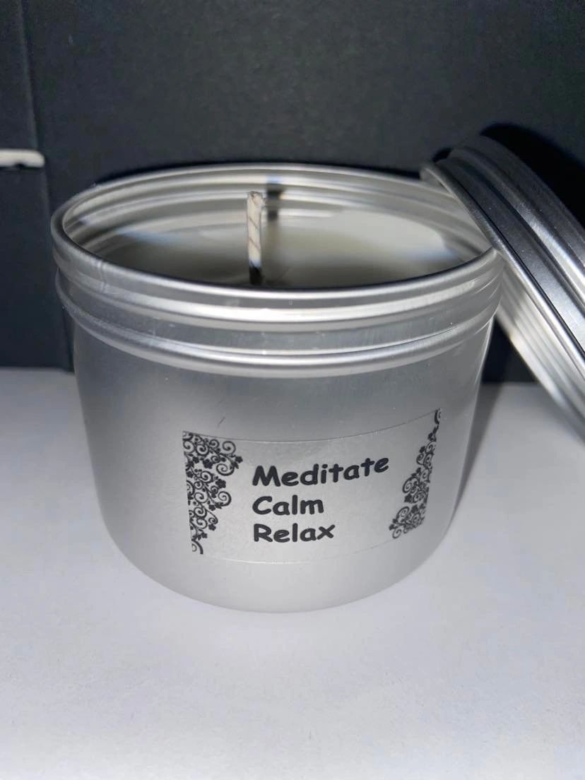 Meditate Calm Relax Candle