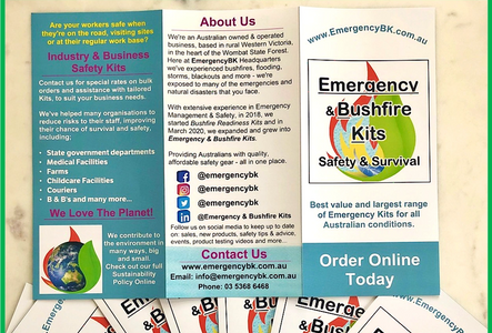 Brochure Request | Emergency & Bushfire Kits - Safety & Survival