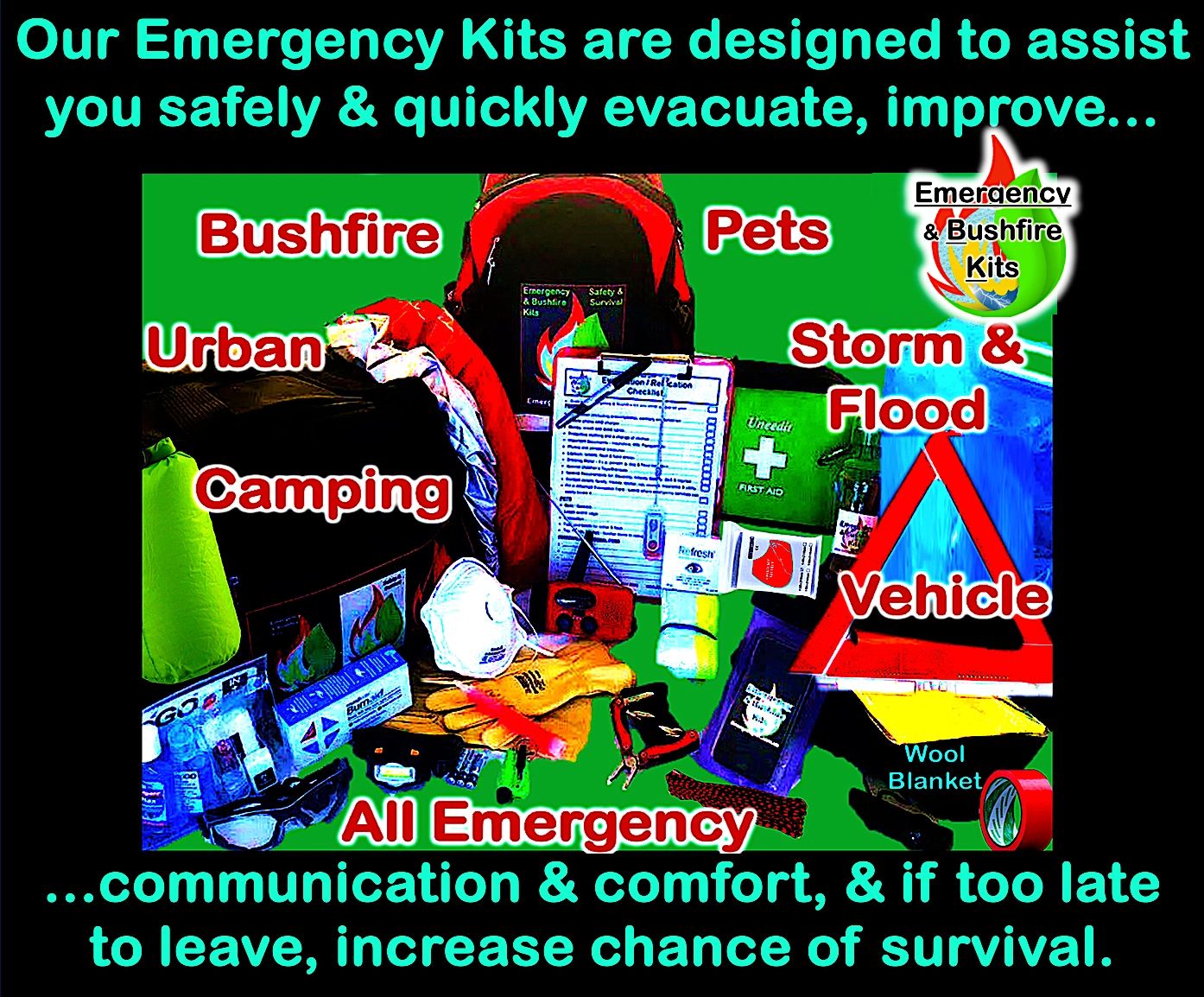 Emergency & Bushfire Kits -Safety & Survival