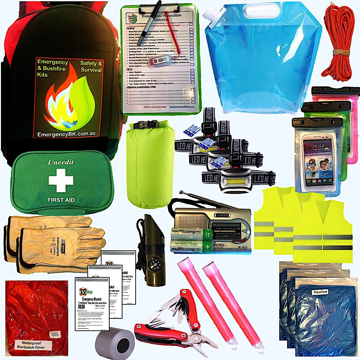 Storm/Flood Kit Standard 1-3 People (Cyclone Emergency Kits)