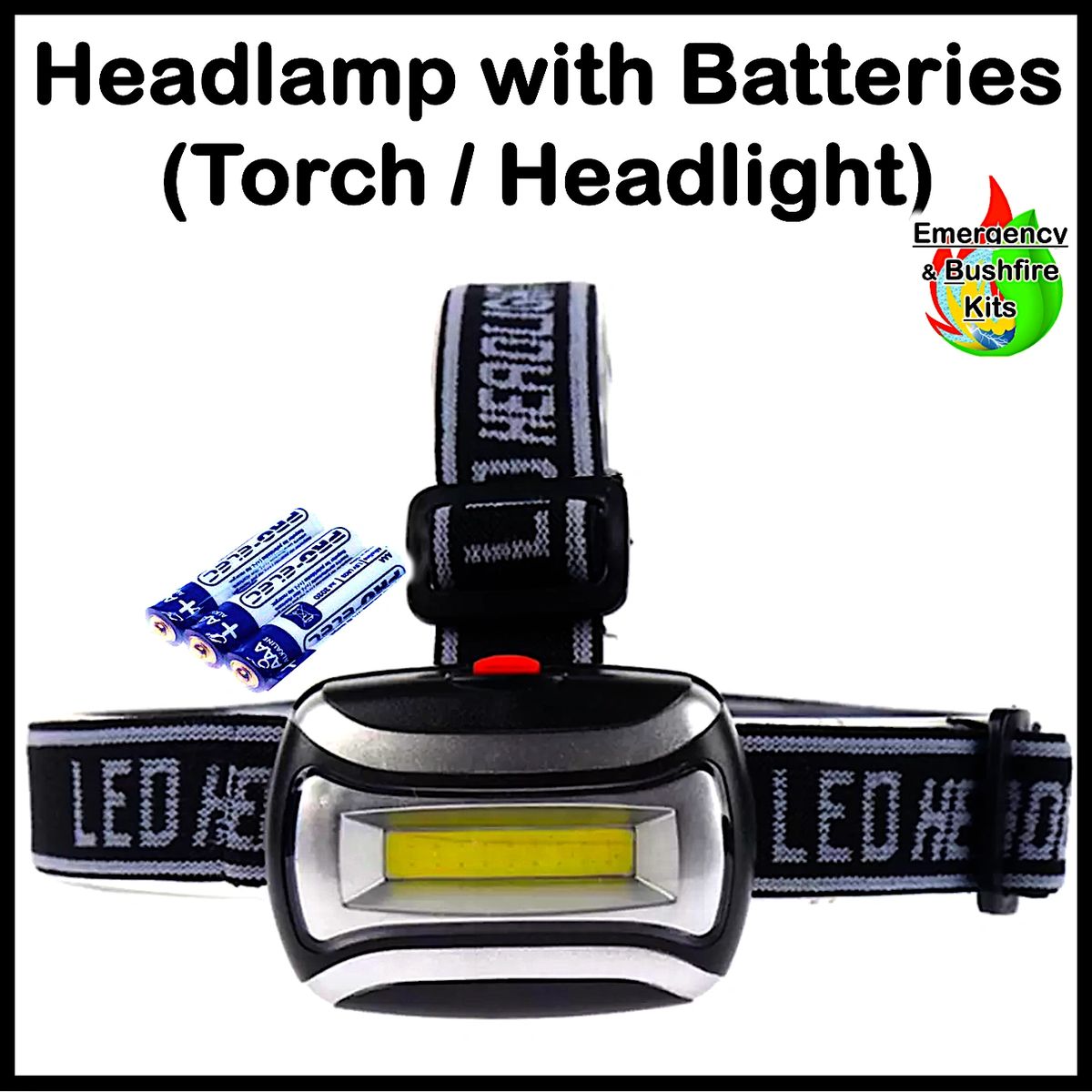 Headlamp with Batteries (Torch / Headlight)