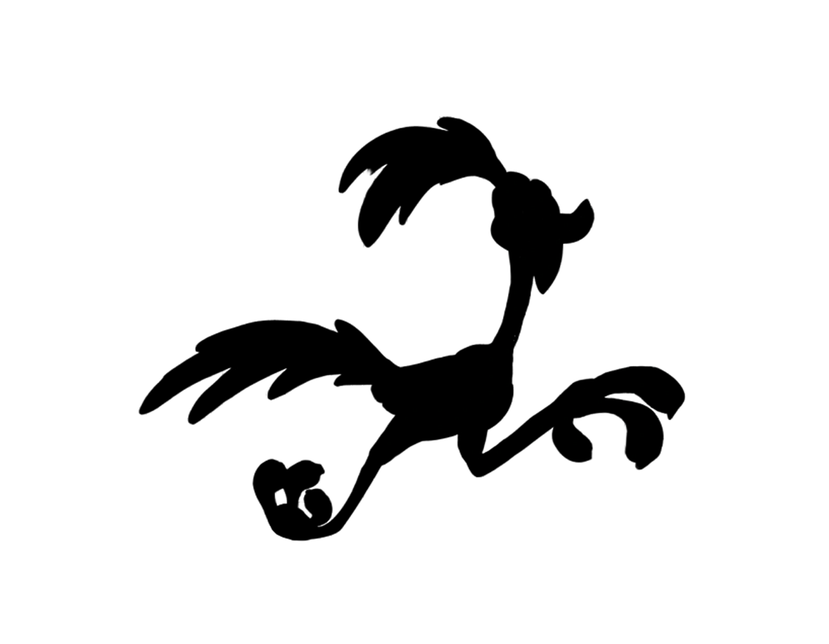 Road runner vinyl decal