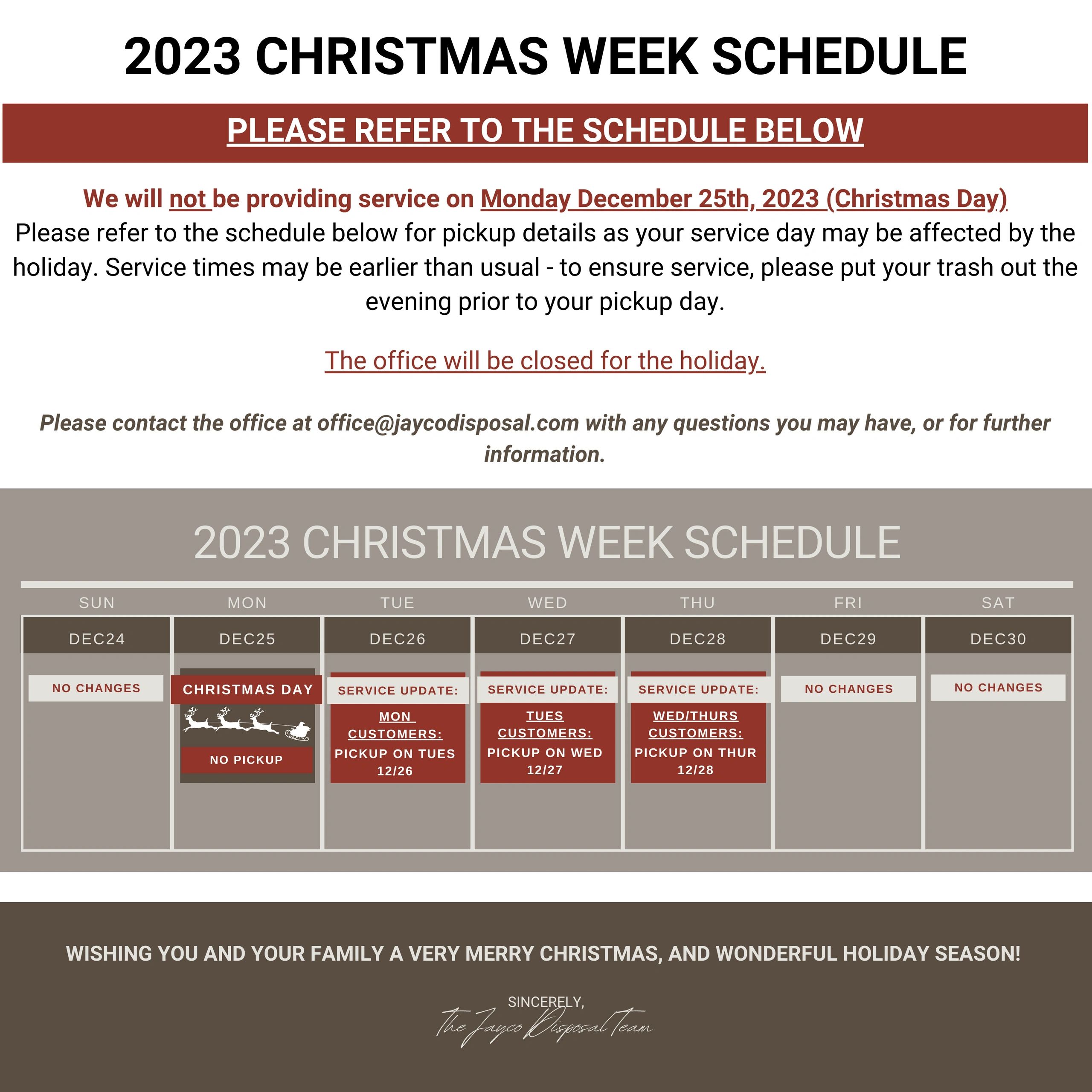 Newsletter/Sched. Changes