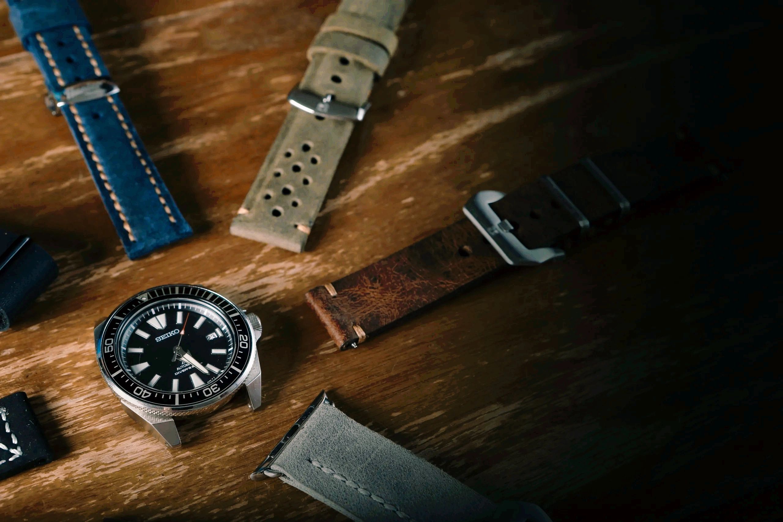 leather watch straps - Custom Watch Strap, watch straps, Carlo Villamin