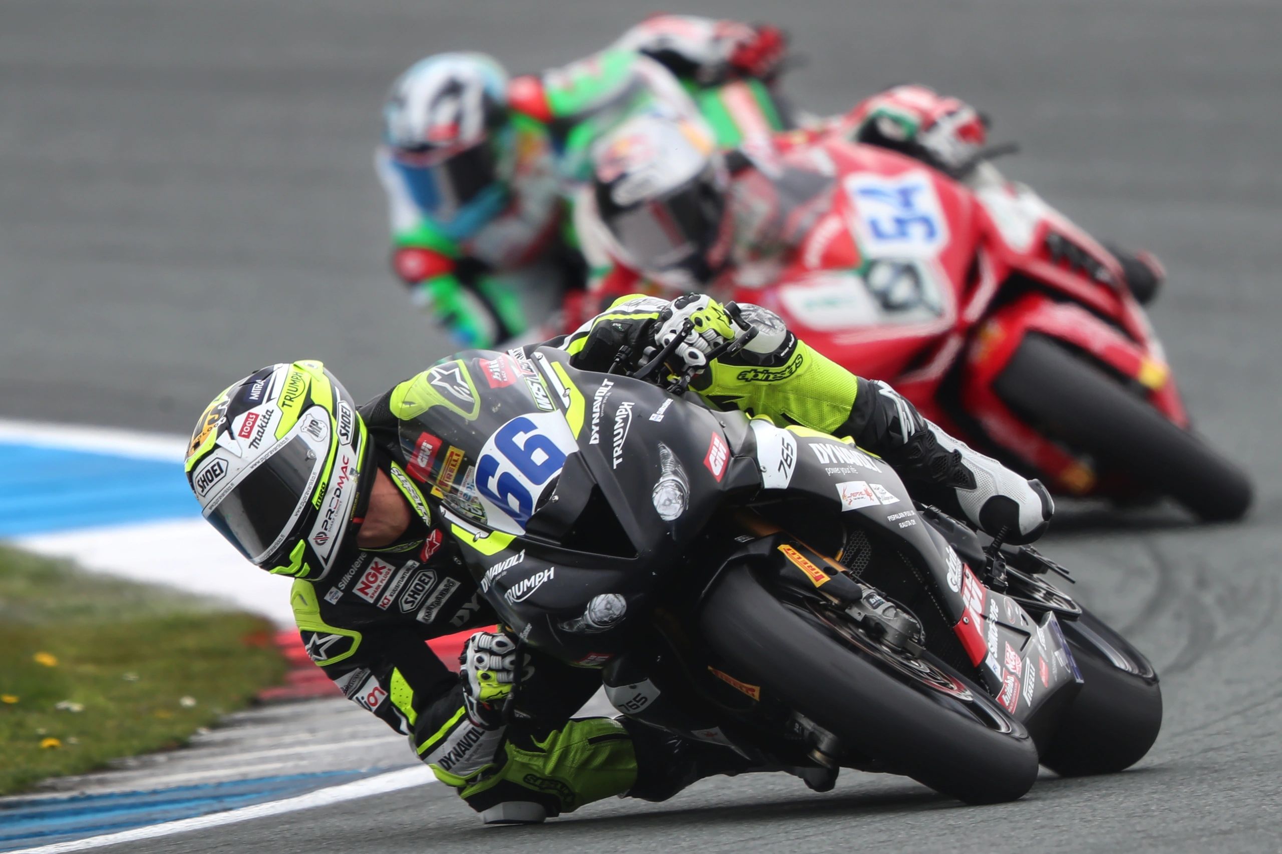 Tough first race at Assen for Dynavolt Triumph