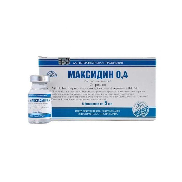 Göz hastalıkları ve üst solunum yolu tedavisi için Maxidin