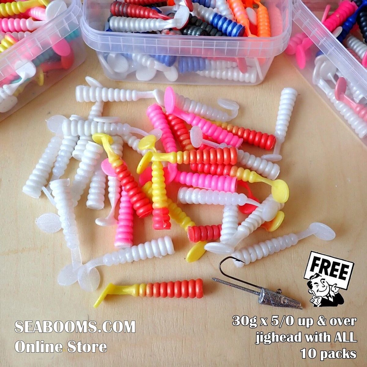 BULK SILICONE RUBBER MIGHTY MAGGOT BAITS